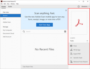 Hide Tools Pane sidebar in Adobe Reader permanently - Dimitris Tonias