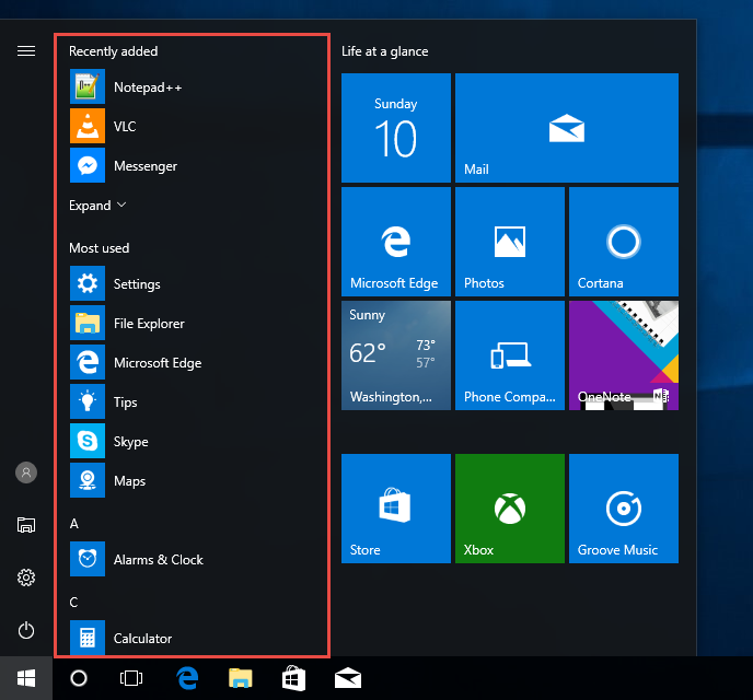 Show Or Hide App List In Windows 10 Start Menu Dimitris Tonias Show Or Hide App List In Windows 10 Start Menu Dimitris Tonias