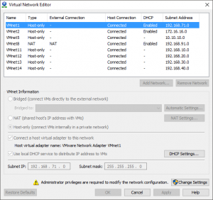 Customize network settings in VMware Workstation - Dimitris Tonias