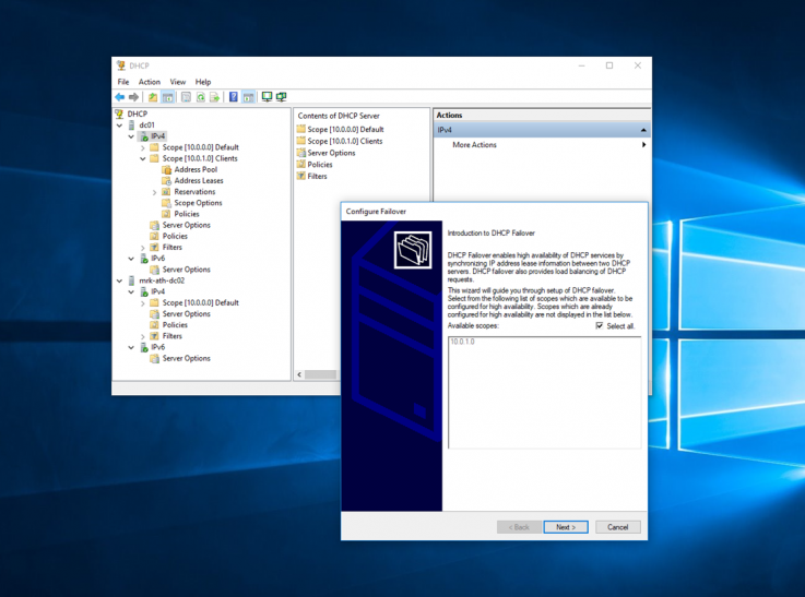 Import and Export DHCP Server 2016 settings - Dimitris Tonias