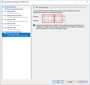 Configure Dynamic MAC addresses on a Hyper-V 2016 host - Dimitris Tonias